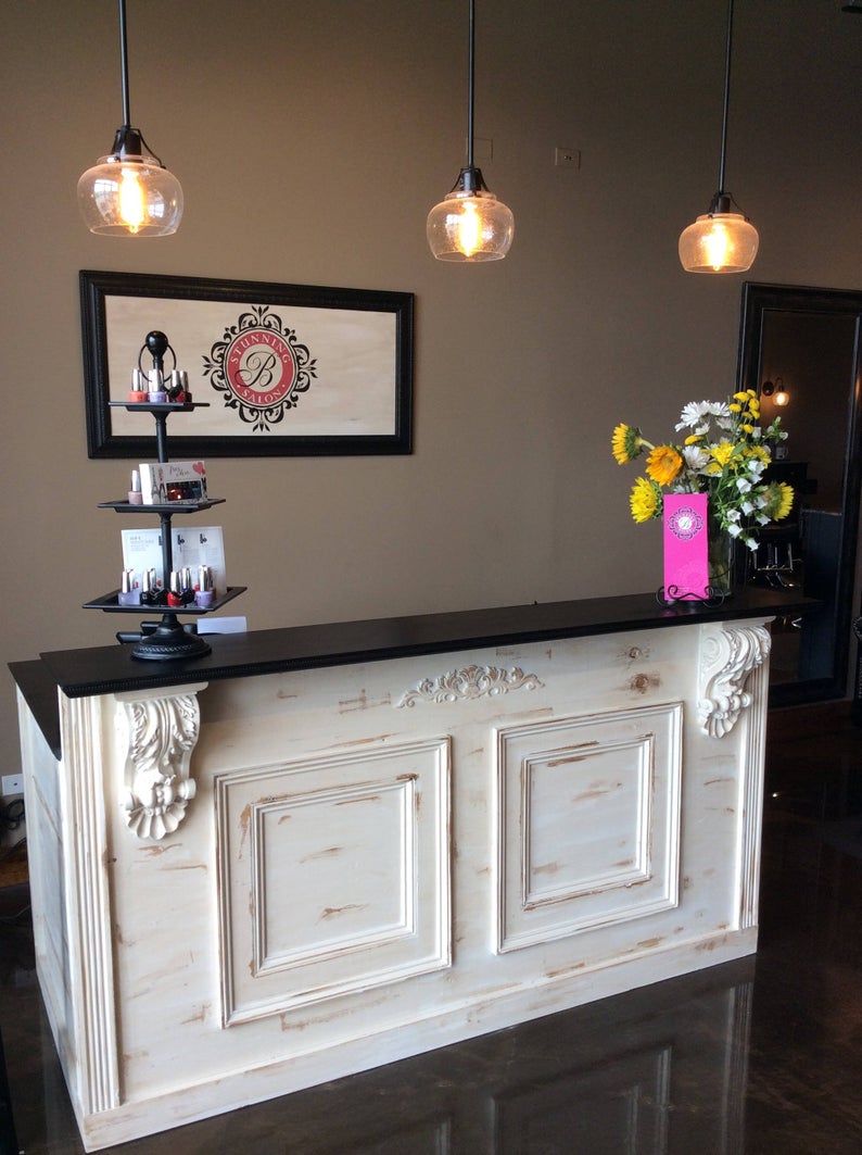 Tuscan/ French: Bar, Retail Counter / Reception Desk Kitchen Island ...